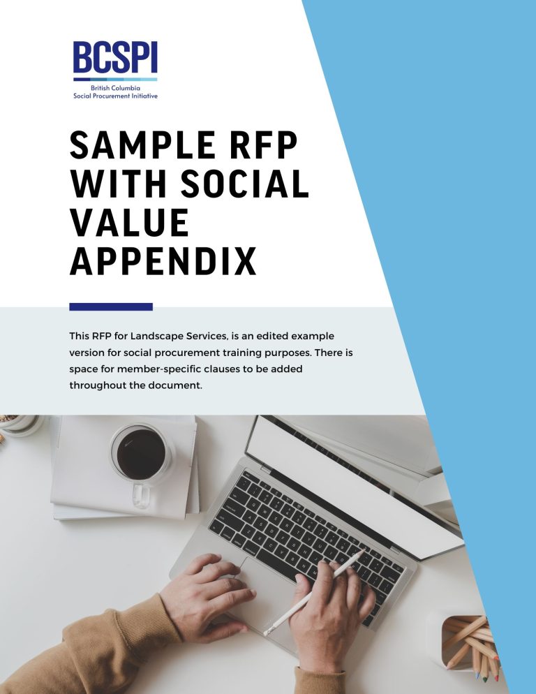 Social Procurement Resources, Tools & Case Studies - BCSPI